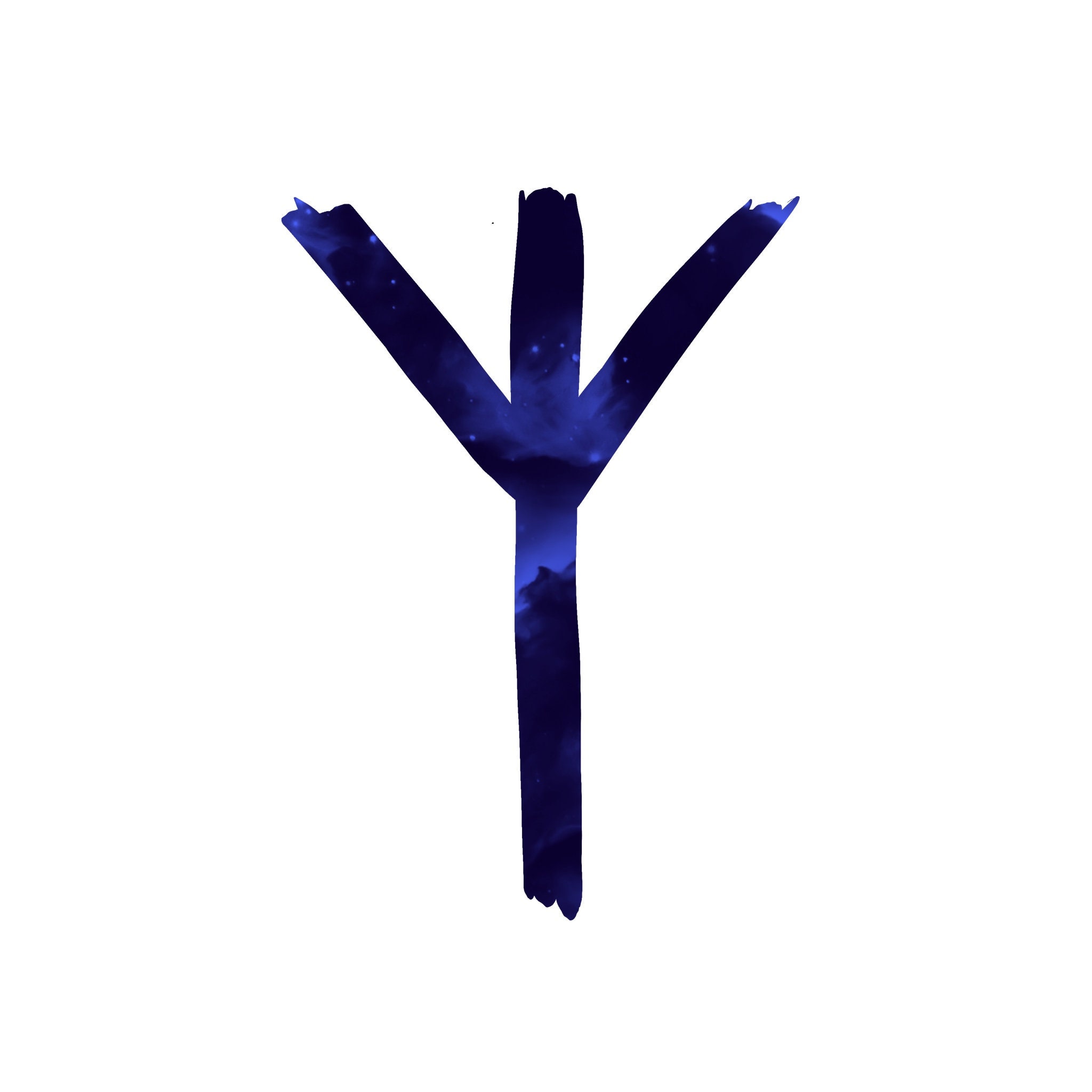 Algiz Rune, Elder Futhark PNG, Vikings Rune, Runic Alphabet Digital ...