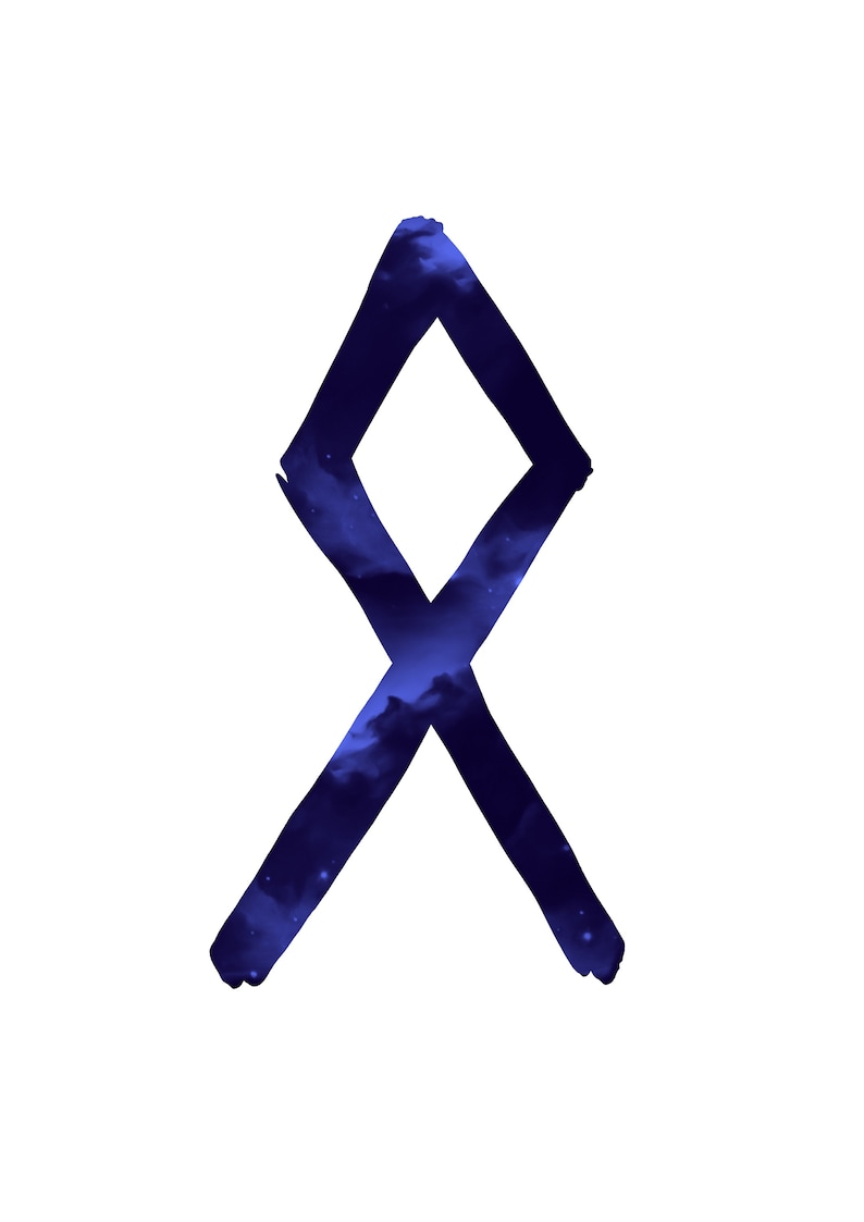 Othala (odal) Rune, Elder Futhark PNG, Vikings Rune, Runic Alphabet ...