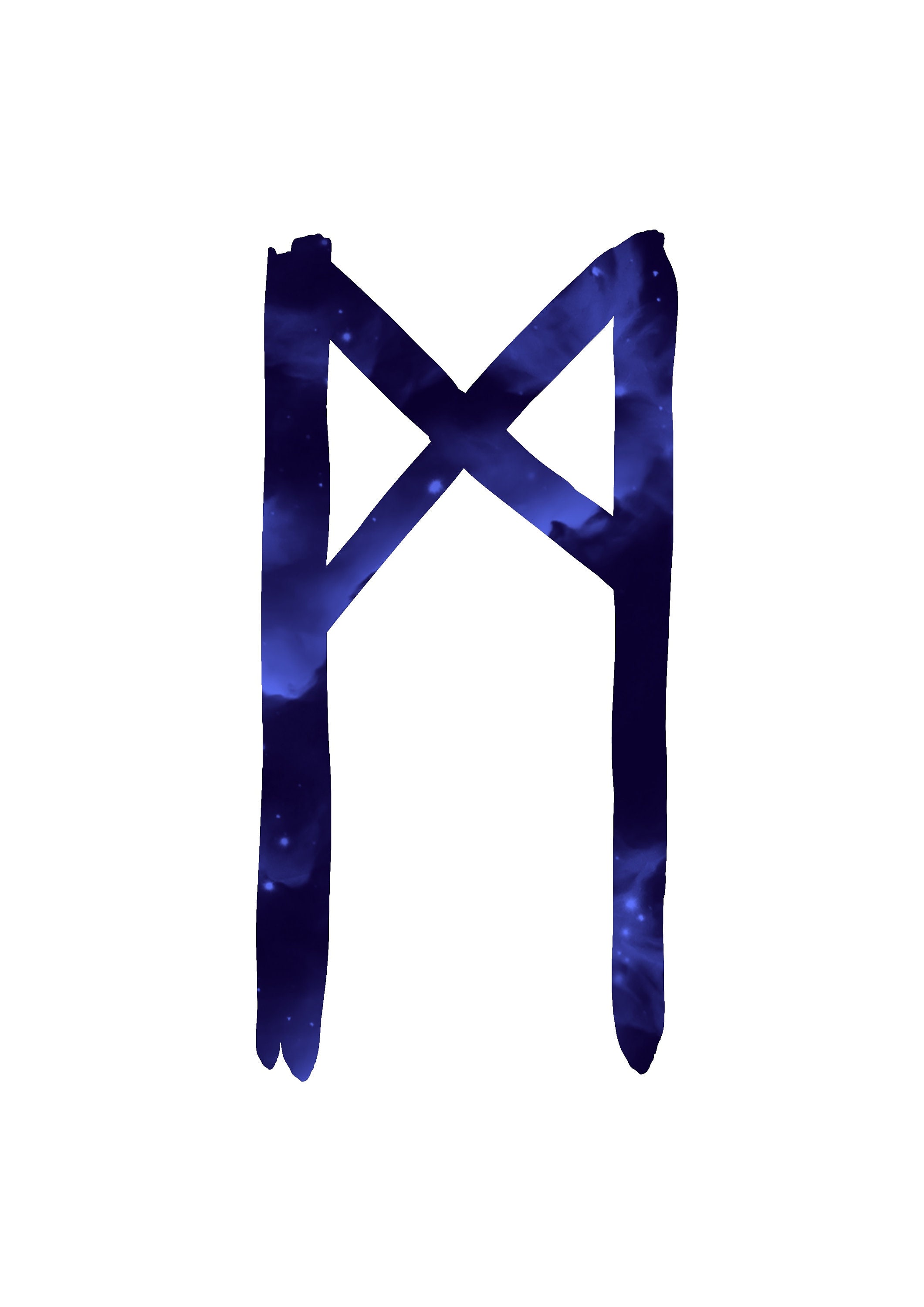 Mannaz Rune Elder Futhark PNG Vikings Rune Runic Alphabet - Etsy