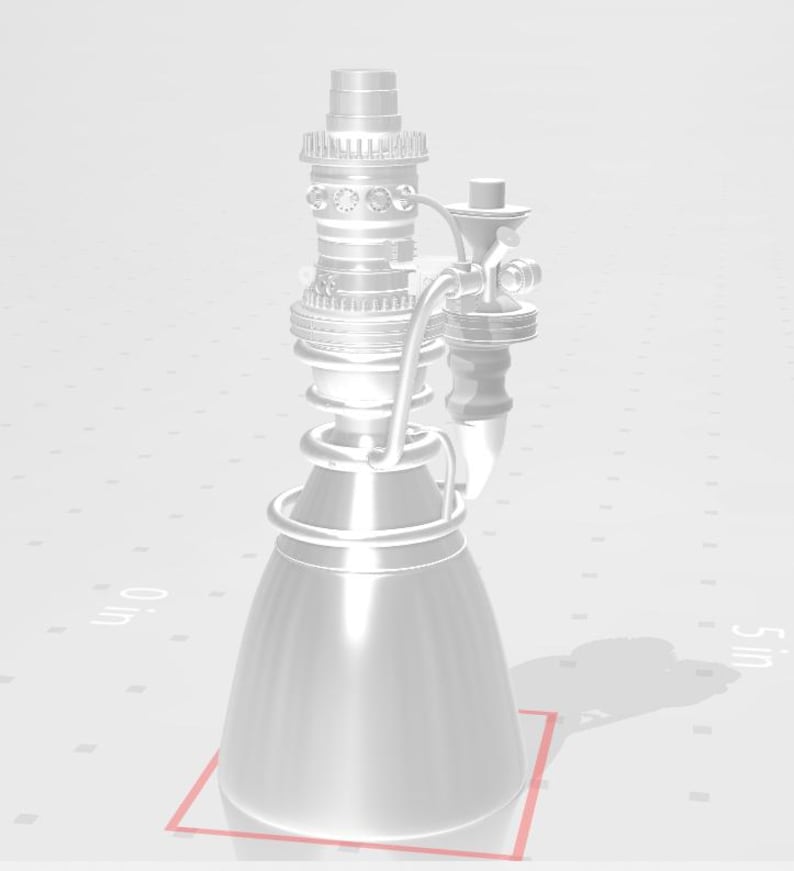 Spacex Starship Raptor 3 - Sea Level Engine STL File | 3D Print File - Etsy
