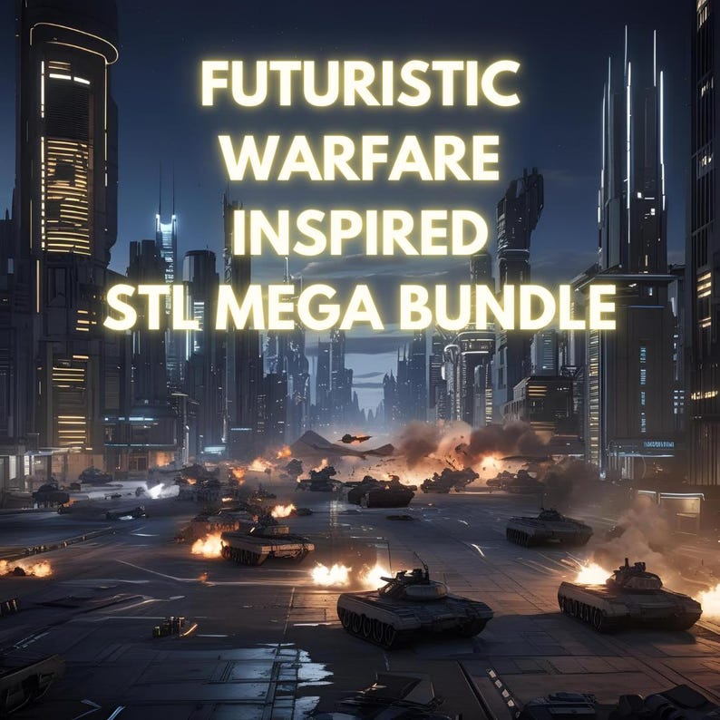 Organised Collection of Futuristic-inspired Tabletop Wargaming STL Mega ...