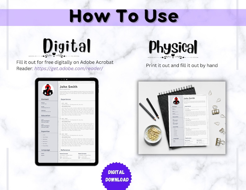 UX/UI Resume and Cover Letter Template, UI Resume and Cover Letter ...