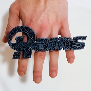Rams Knuckle Rings 3D Printed Los Angeles Fan Gear - Etsy