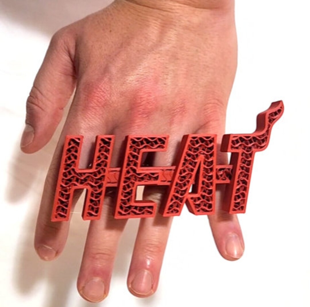 Heat Knuckle Rings - 3D Printed Miami Fan Gear - Etsy