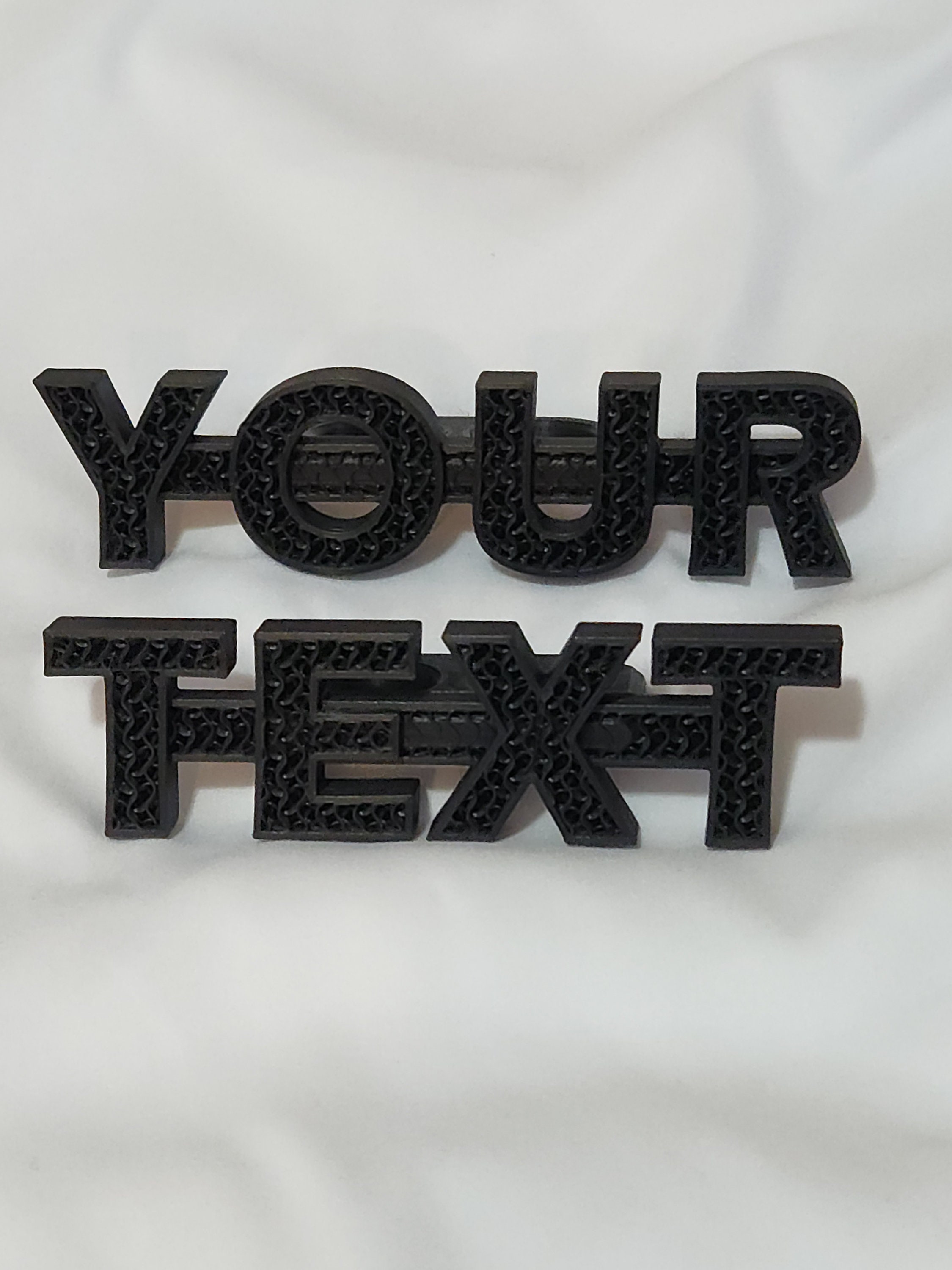 Customizable Knuckle Rings 3D Printed Personalized Text Jewelry - Etsy