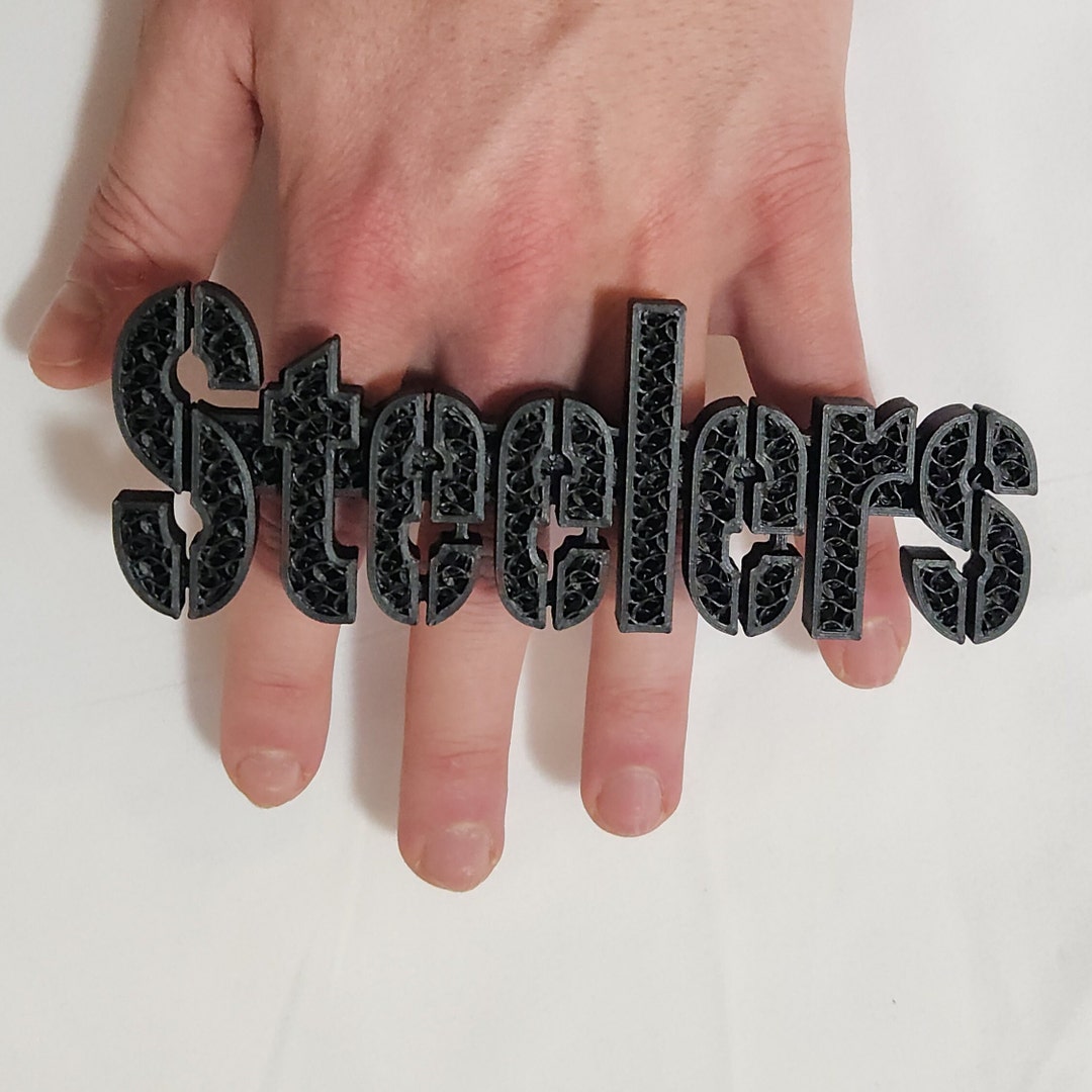 Steelers Knuckle Rings - 3D Printed Pittsburgh Fan Gear - Etsy