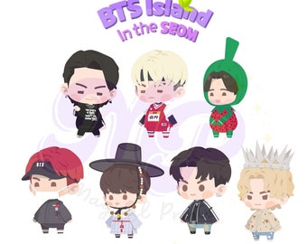 BTS 7 Sticker Pack Digital and Printable Sticker Instant - Etsy