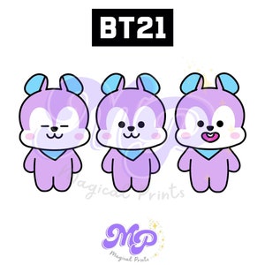 BT21 Mang / BTS / Digital Stickers / PNG Files - Etsy