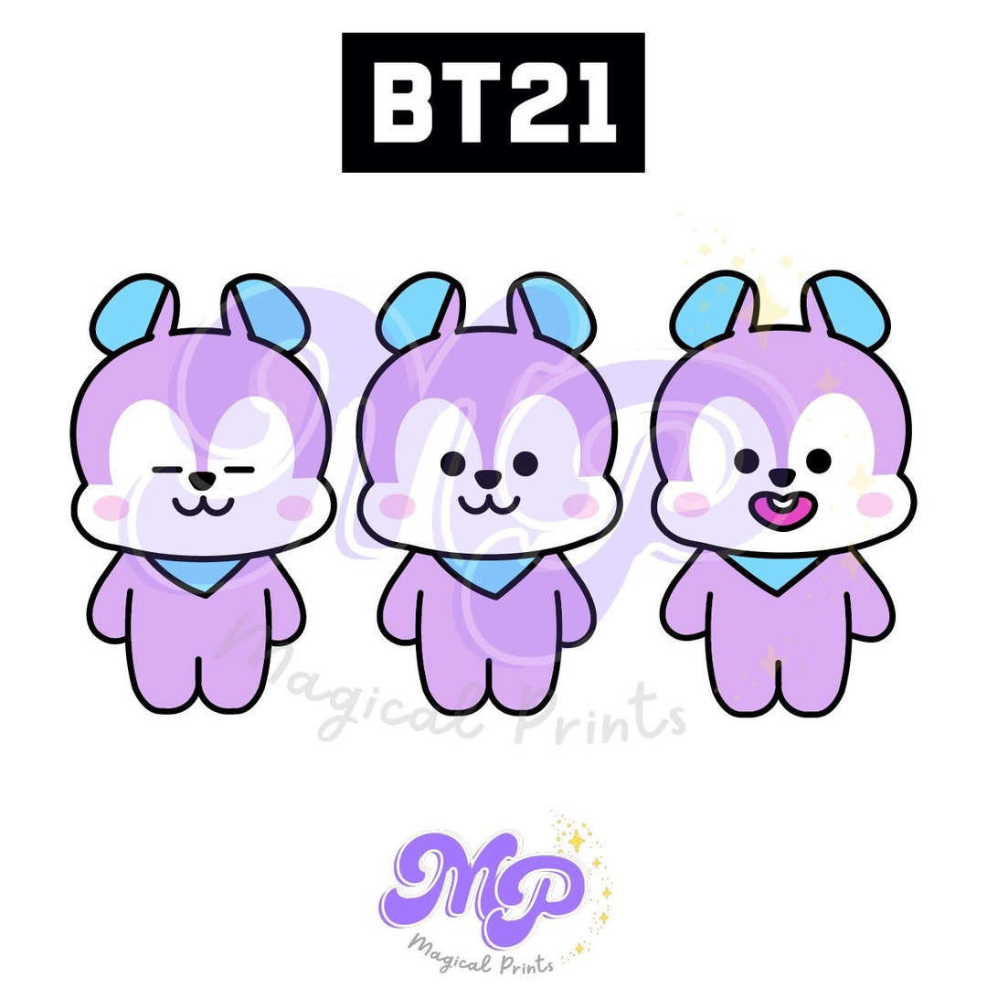 BT21 Mang / BTS / Digital Stickers / PNG Files - Etsy