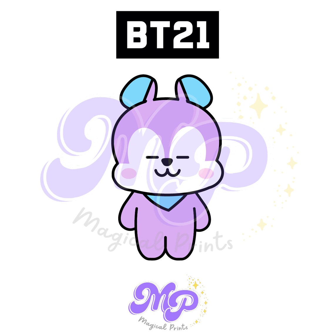 BT21 Mang / BTS / Digital Stickers / PNG Files - Etsy