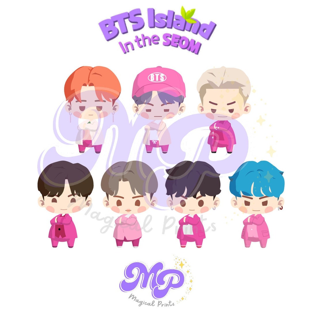 BTS Island in the SEOM Boy with luv / Digital stickers / PNG files ...