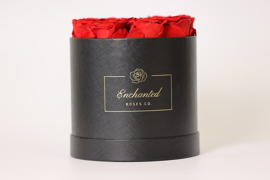 Ruby Red Preserved Roses 12 Roses - Etsy