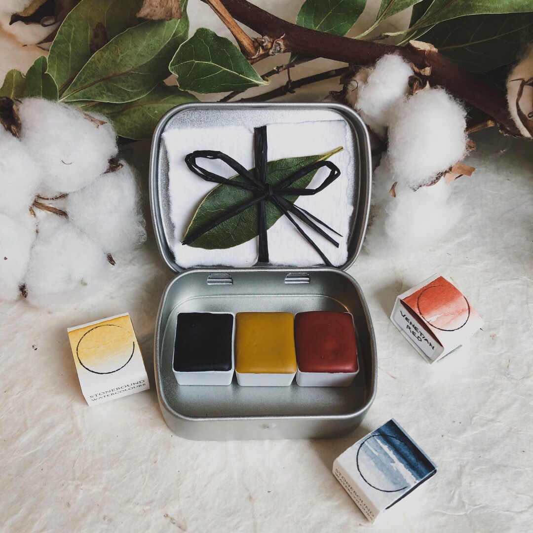Handmade Watercolour Paints, the Basics Set of 3 Colours All Natural ...