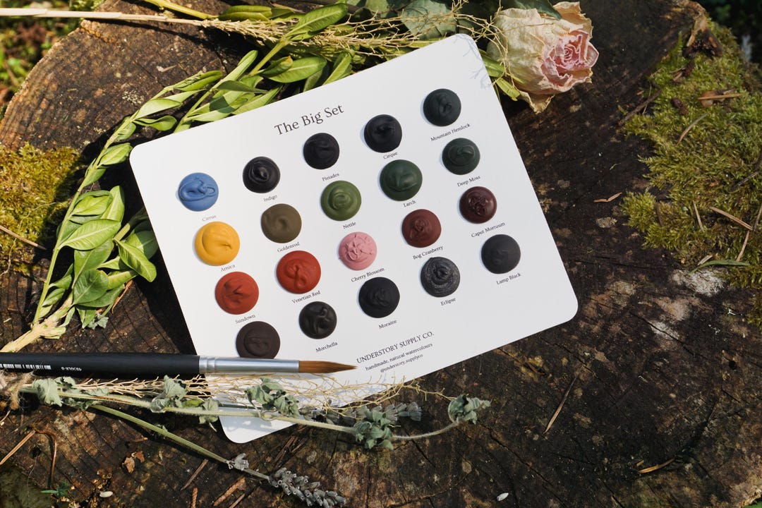 Handmade Watercolor Sample Set - “the Big Set” - 20 Colours, Dot Card ...