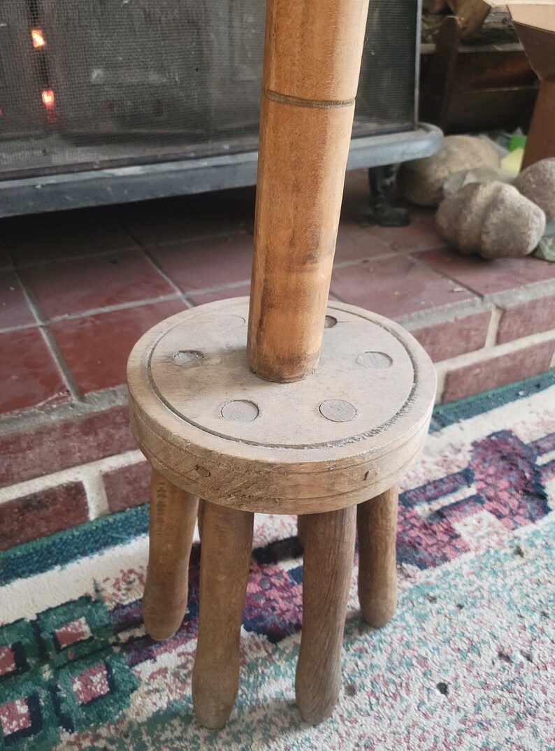 Antique Primitive English Oak Wash Dolly 19th Century 6 Legs - Etsy