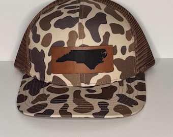 North Carolina Flag Patch Trucker Hat, Black - Etsy