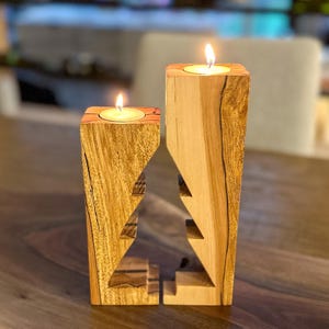 DIY Christmas Tree Candle Holder Woodworking Plans + 2 Bonus Projects ...