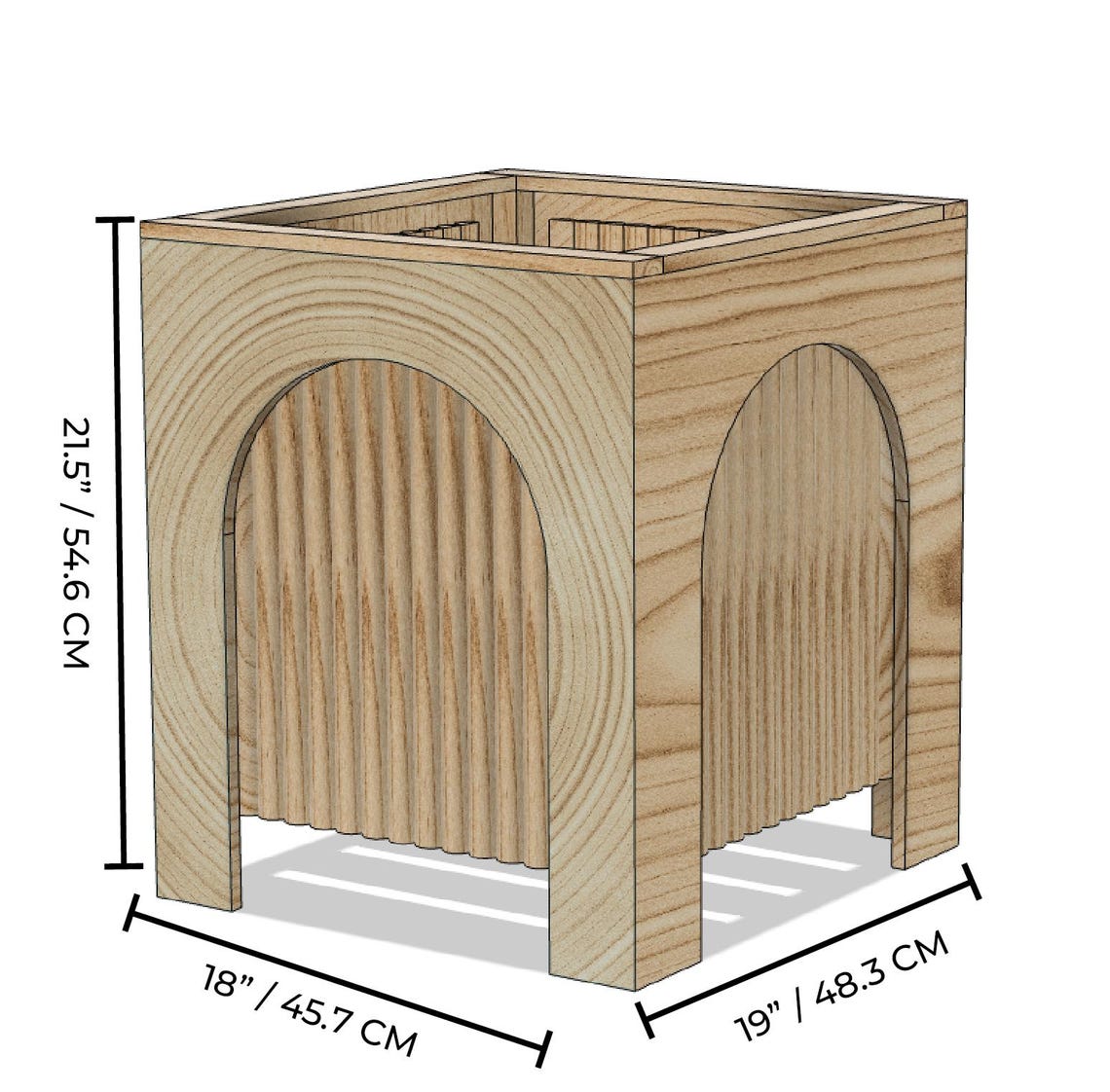 DIY Arch Planter Box Woodworking Plans (PDF Download) - Etsy