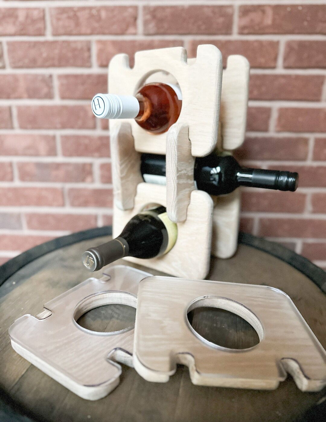 Wine Rack Router Template (clear Acrylic) // DIY Acrylic Wine Rack ...