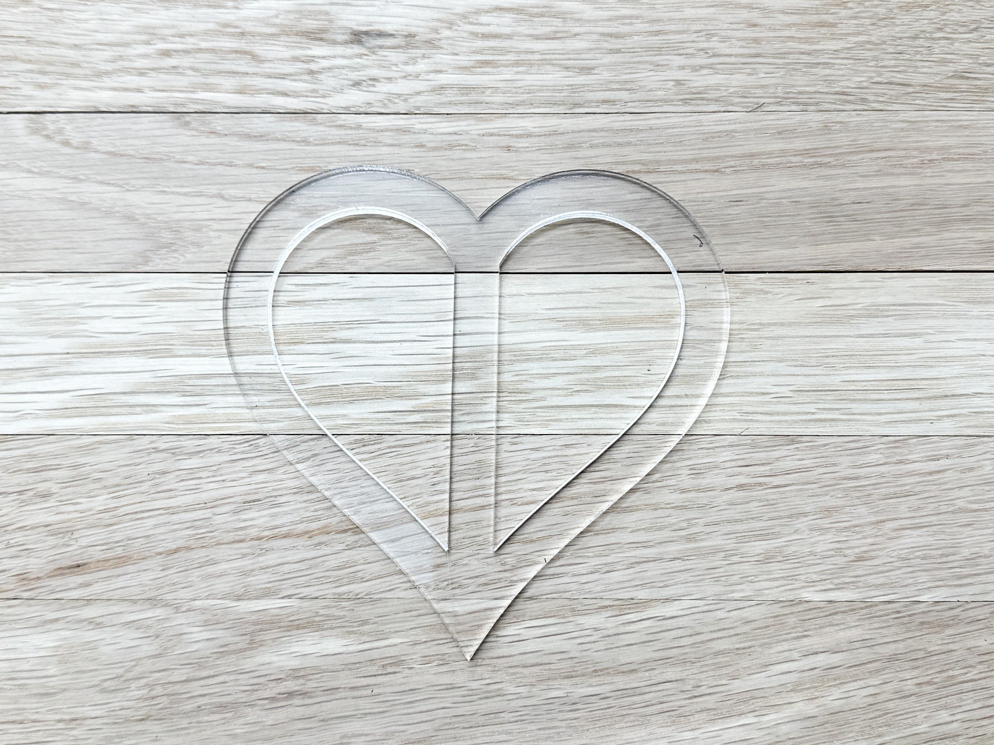 Heart Shaped Router Template clear Acrylic // DIY Valentine's Salt ...