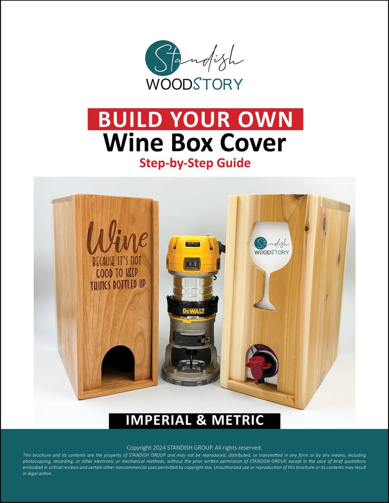 DIY Wine Box Cover Woodworking Building Plans (PDF Download) - Etsy