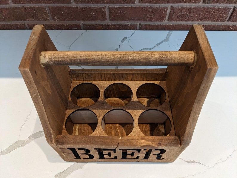 Beer Caddy Woodworking Plans SVG, Lightburn, Print Download - Etsy