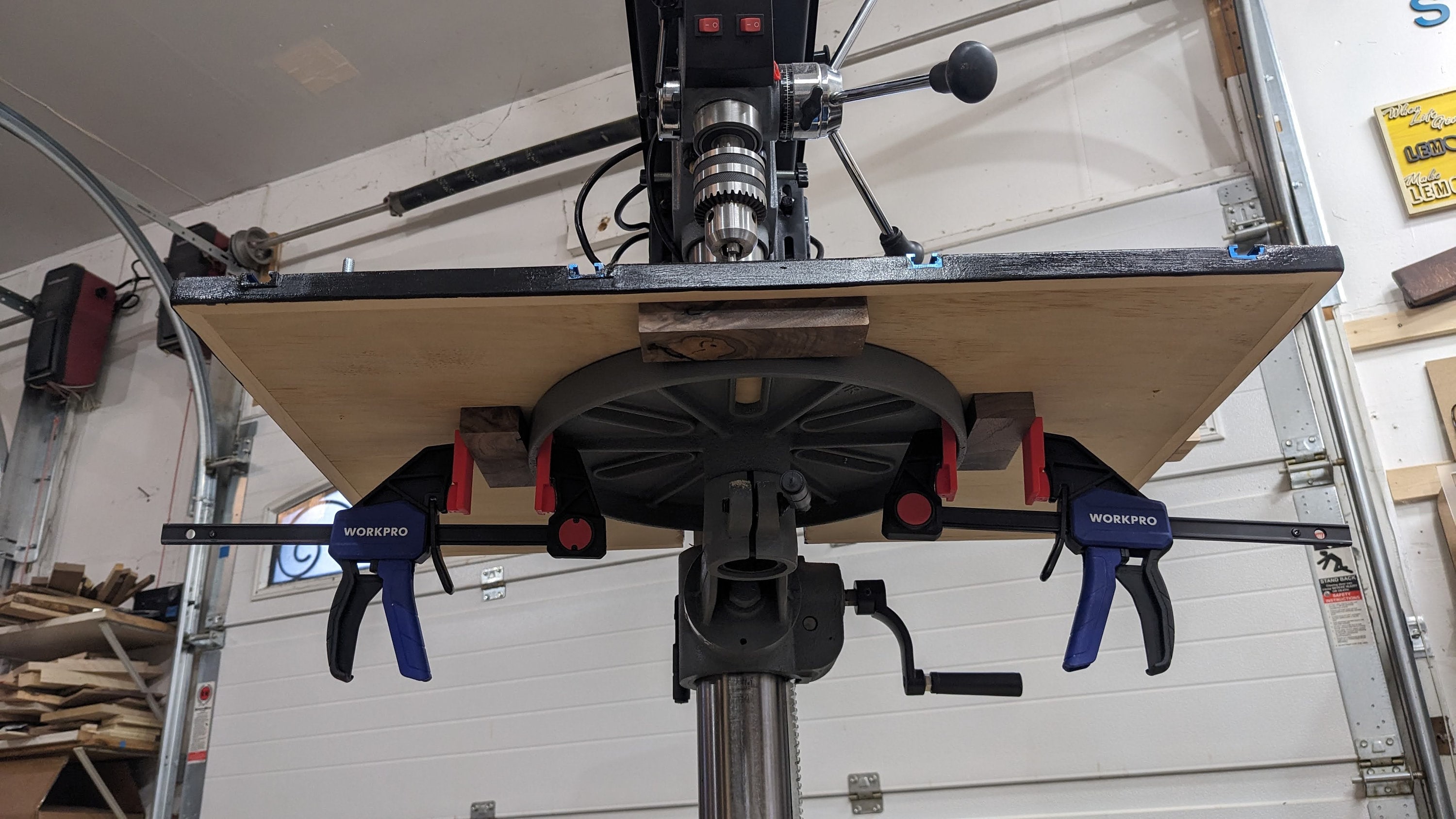 DIY Drill Press Table Building Plan // DIY Wooden Drill Press Table ...