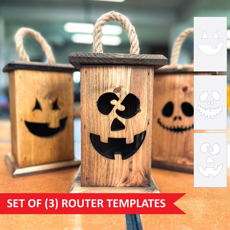 Halloween Router Template Set of 3 - Etsy