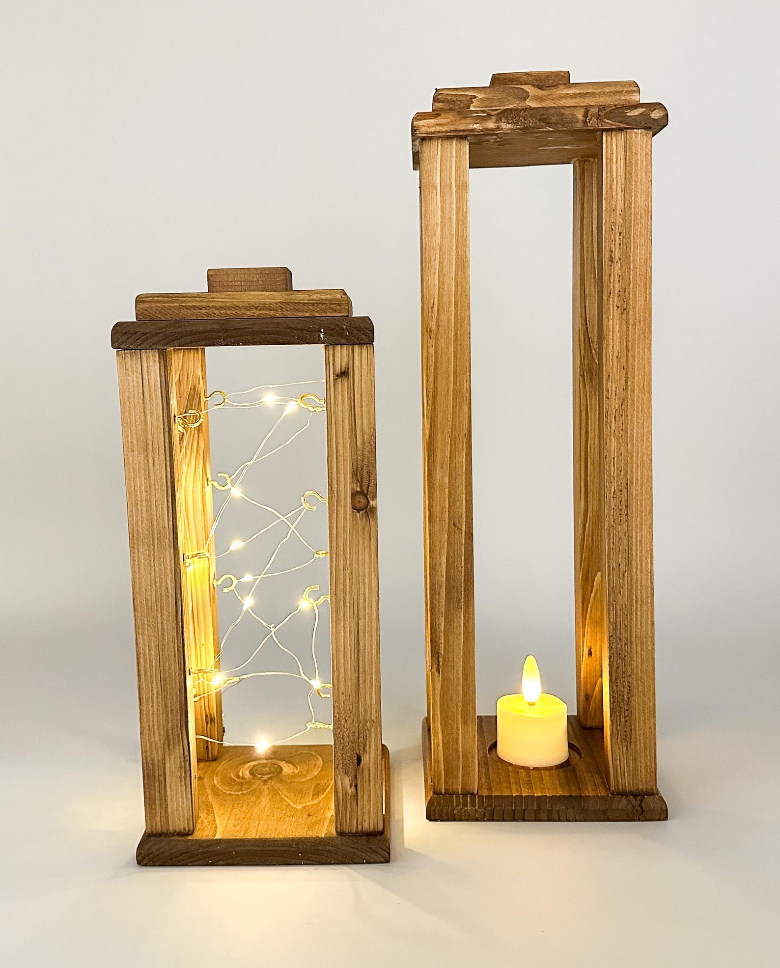 DIY Rustic Fairy Light Lantern Woodworking Building Plans (PDF Download ...