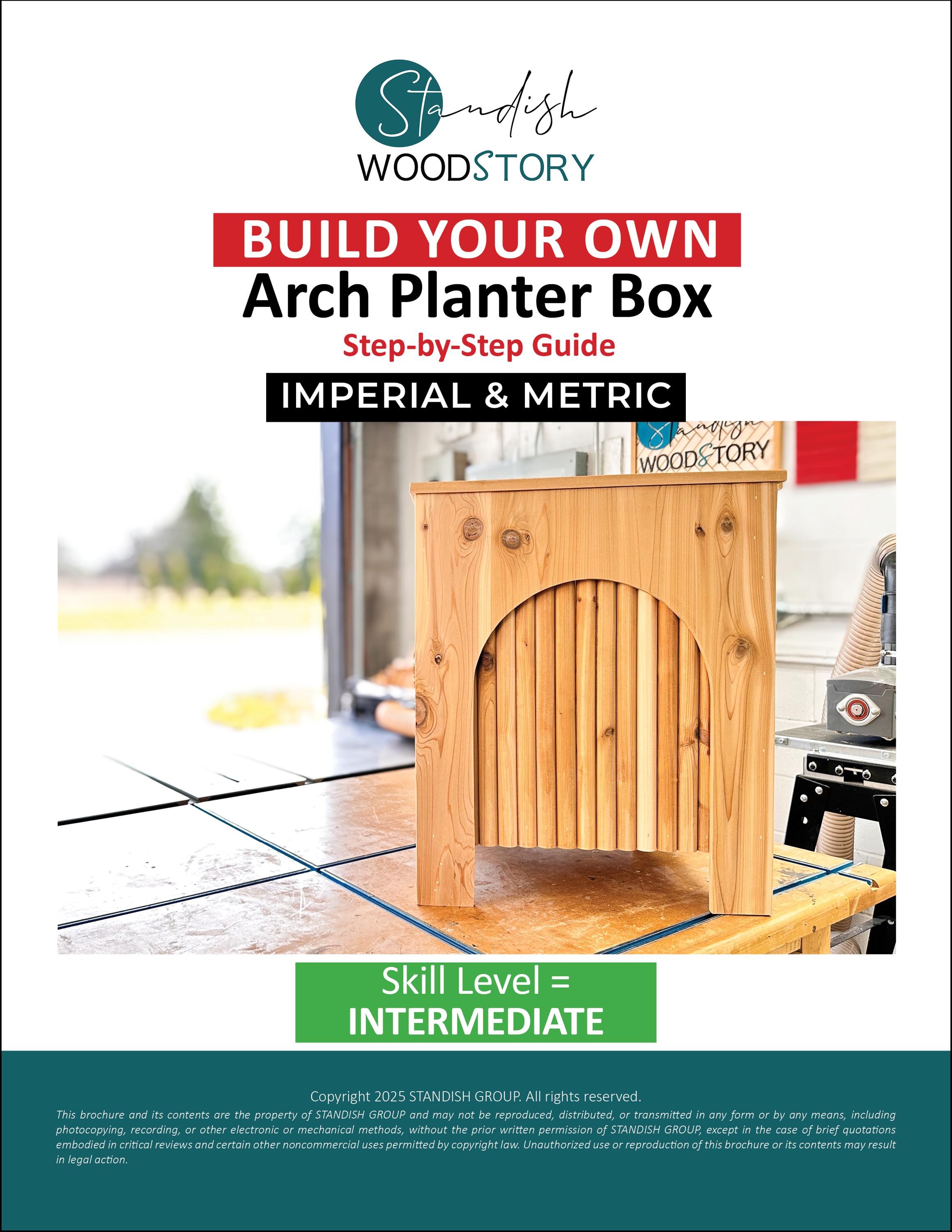 DIY Arch Planter Box Woodworking Plans (PDF Download) - Etsy