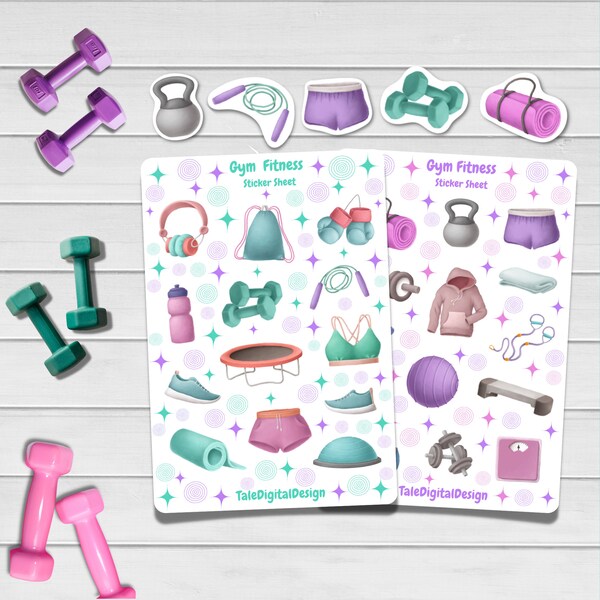 Fitness Planner Stickers - Etsy