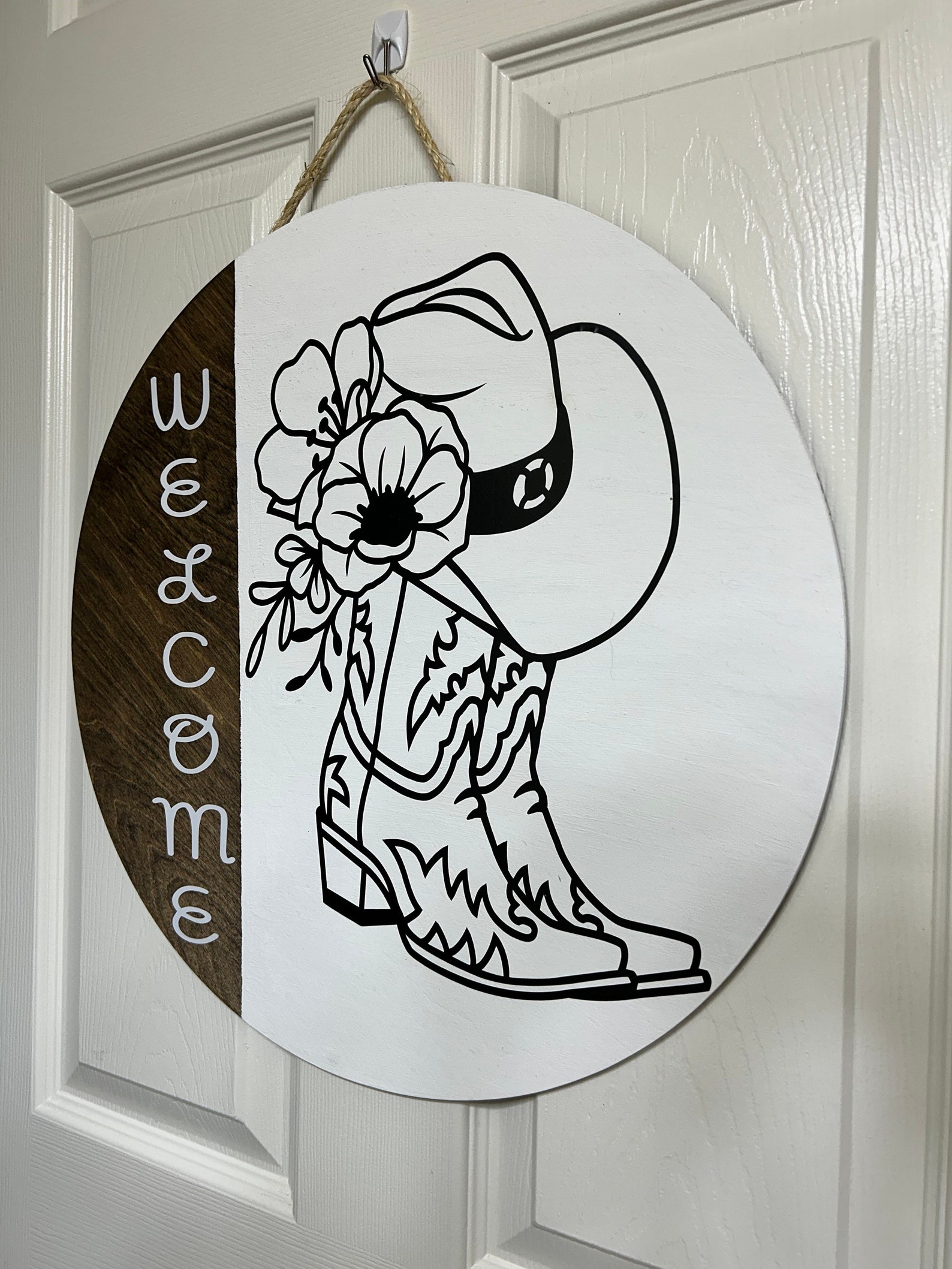 Front Door Decor Welcome Year Round Wreath Door Hanger - Etsy