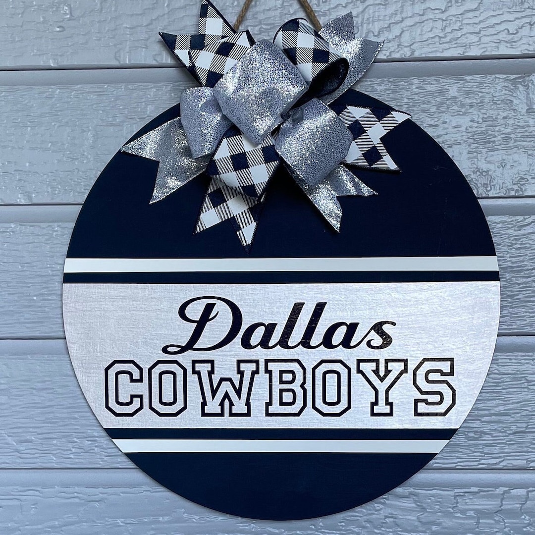 Front Door Decor Dallas Cowboys Door Hanger Door Wreath Housewarming ...