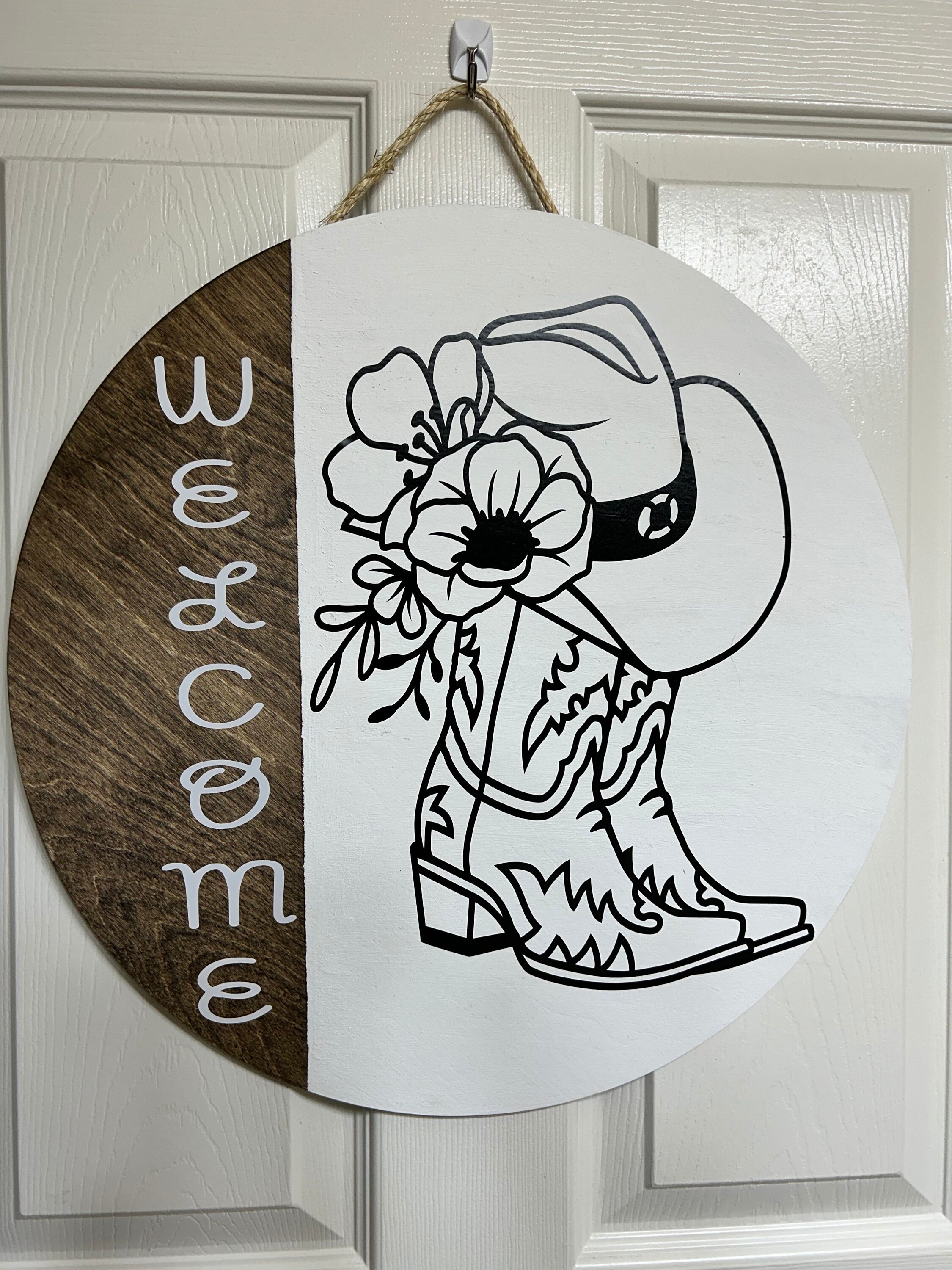 Front Door Decor Welcome Year Round Wreath Door Hanger - Etsy