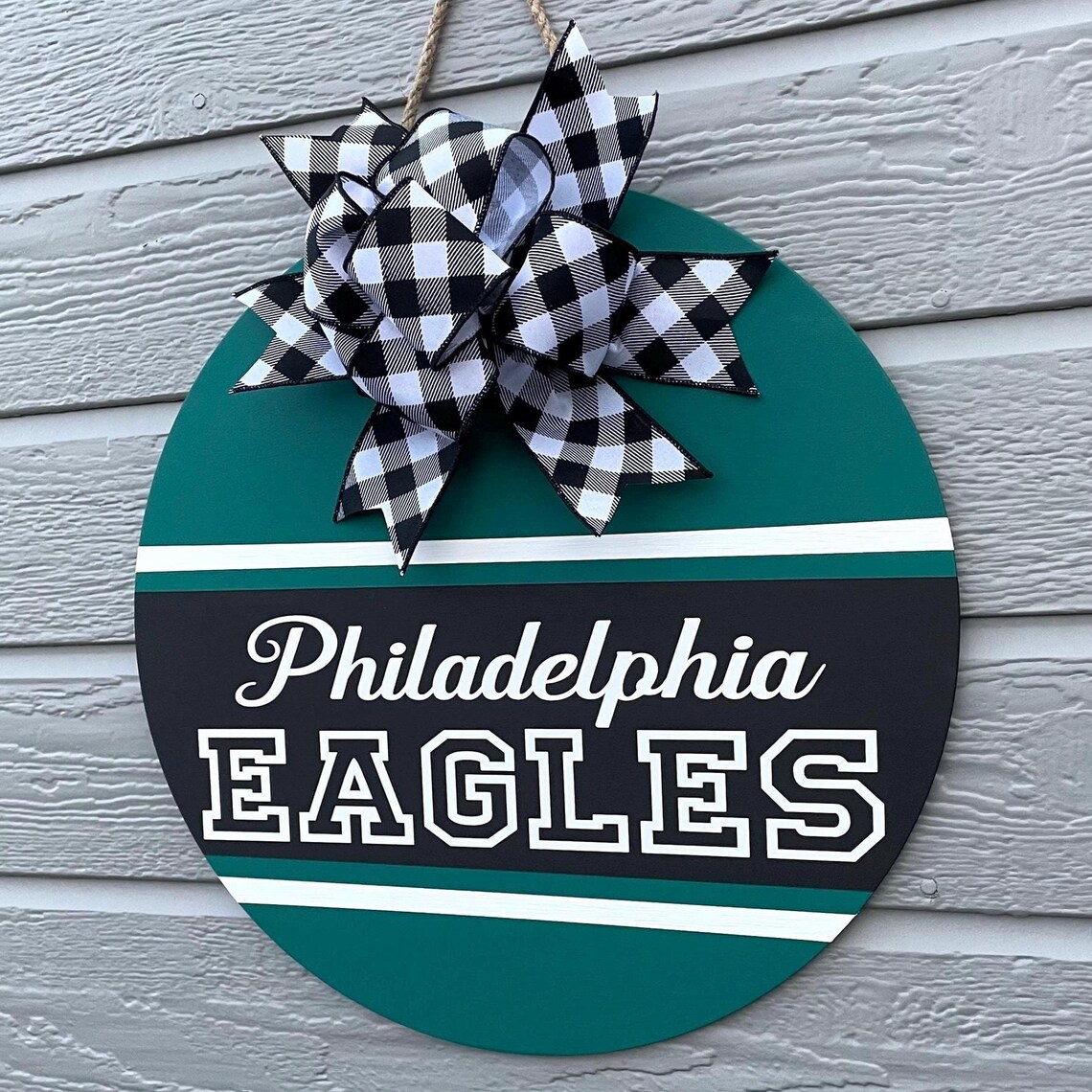 Front Door Decor | Philadelphia Eagles| Door Hanger | Door Wreath ...