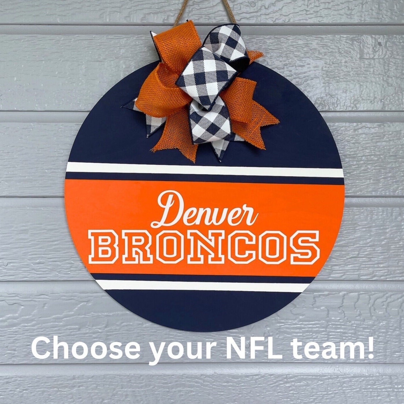 Front Door Decor NFL Door Hanger Door Wreath - Etsy