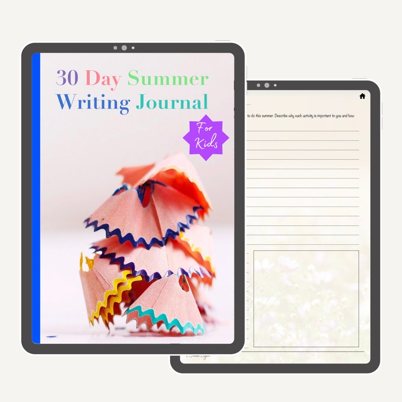30 Day Writing Journal for Kids - Etsy