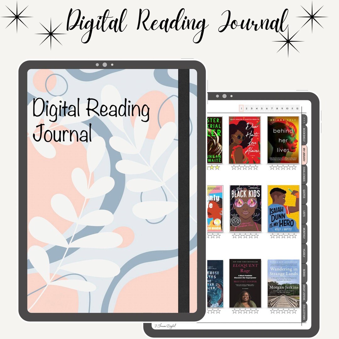 Digital Reading Journal - Etsy