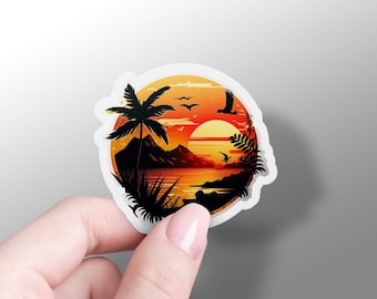 The Outer Banks Summer Sunset Sticker - Etsy
