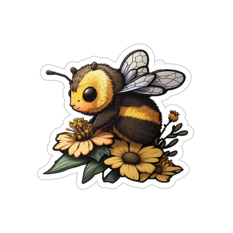 Bumble Bee Sticker Cute Honey Bee Decal Laptop Sticker Honey Bee ...
