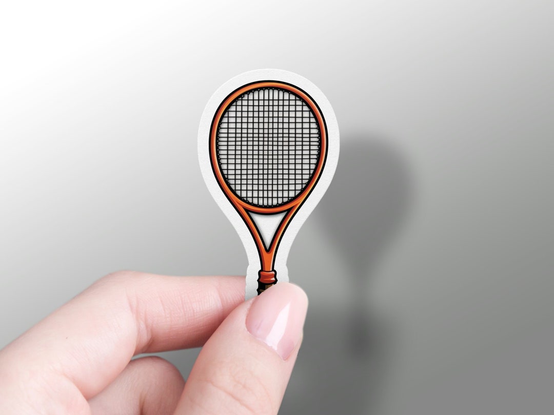 Tennis Racket Sticker Cool Tennis Lover Gift Vinyl Tennis Racket Phone ...