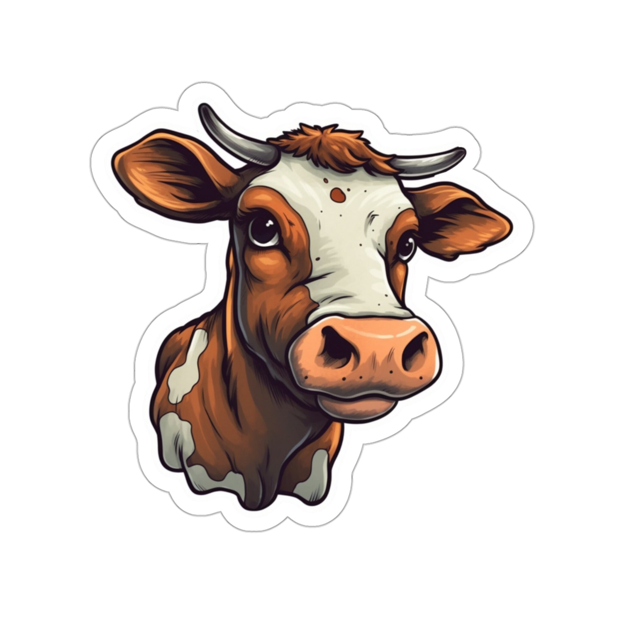 Cow Sticker, Cow Decal, Cow Lover Sticker, Western Sticker, Country ...
