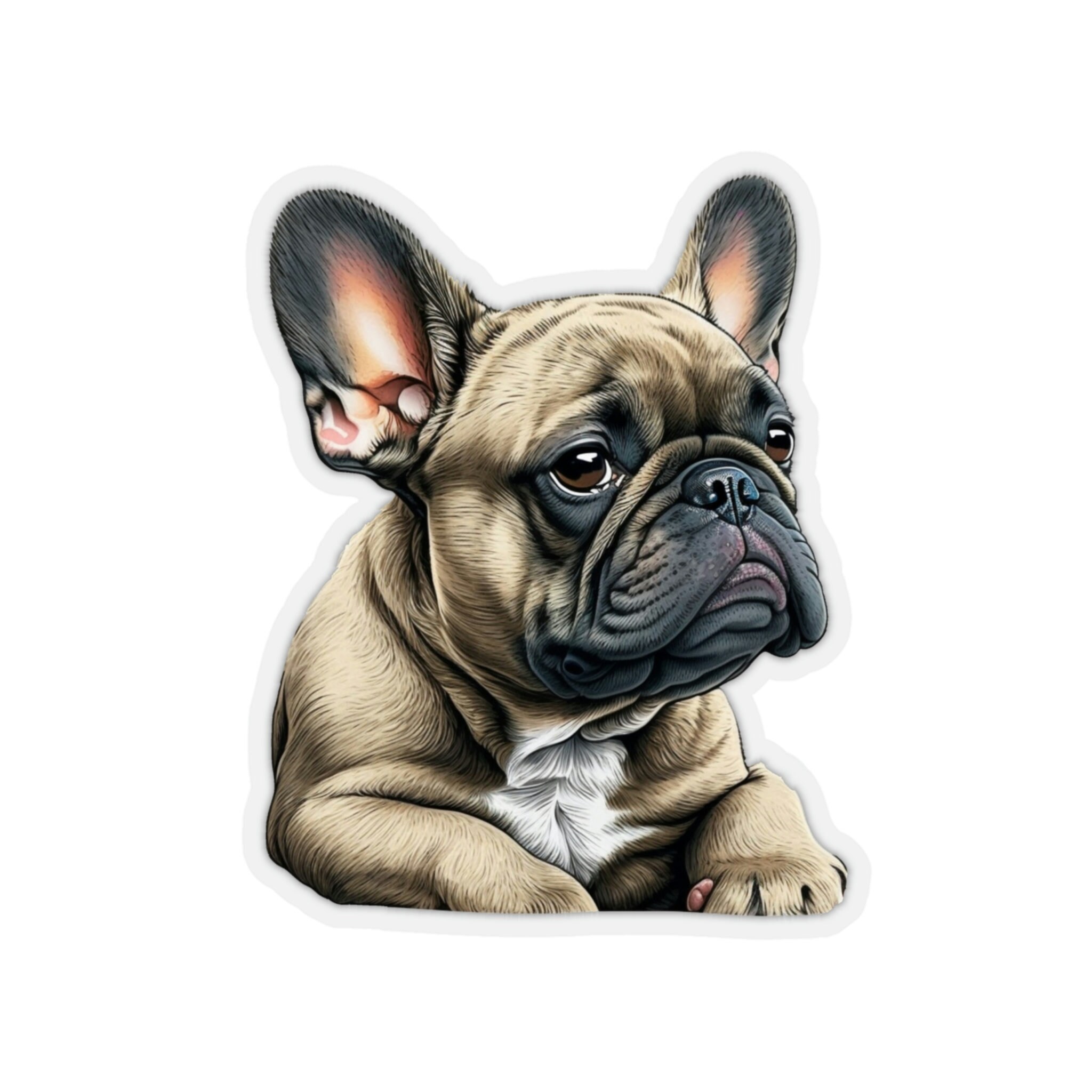 French Bulldog Sticker Dog Decal Sticker Cute Vinyl Dog Owner Sticker ...