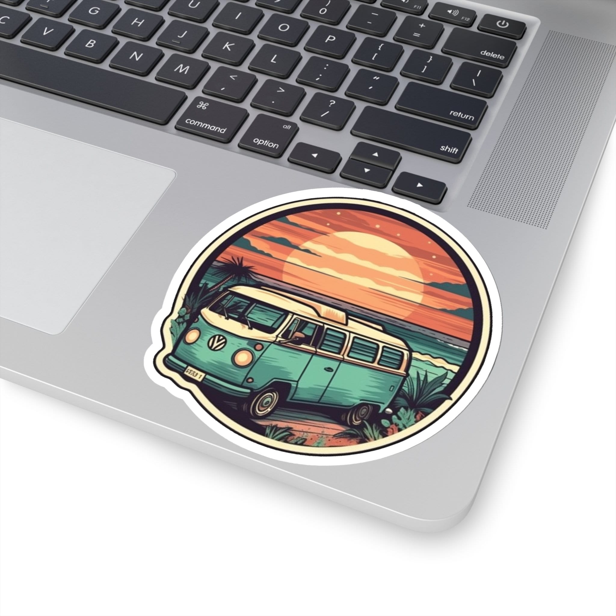 Retro Van Sunset Sticker Summer Decal Groovy Van Sticker Gift - Etsy