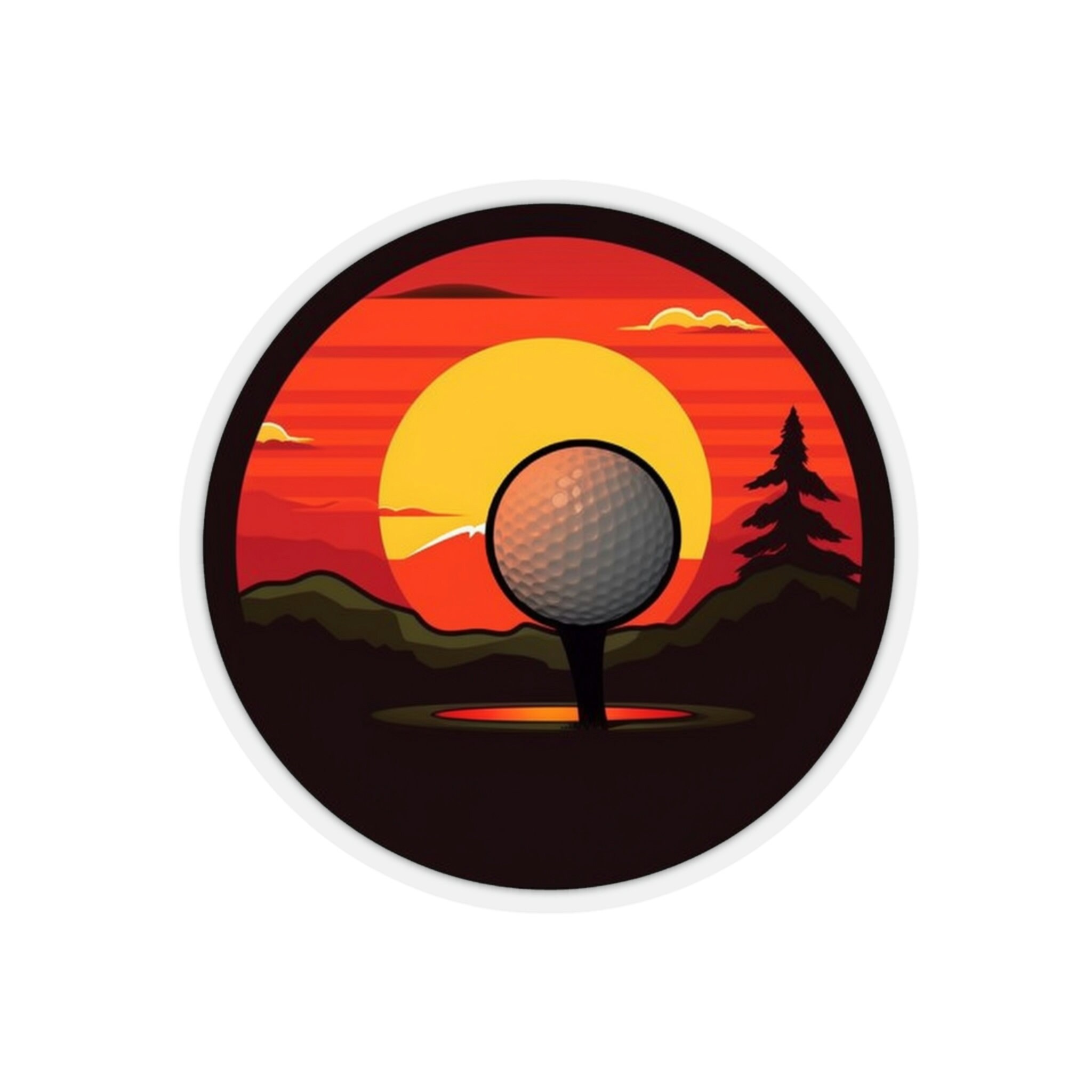 Golf Ball Sticker, Golf Car Sticker, Golf Gifts for Women, Car ...