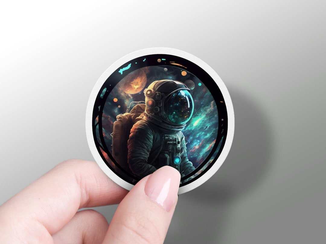 Astronaut Sticker Space Decal Colorful Astronaut Vinyl Sticker Laptop ...