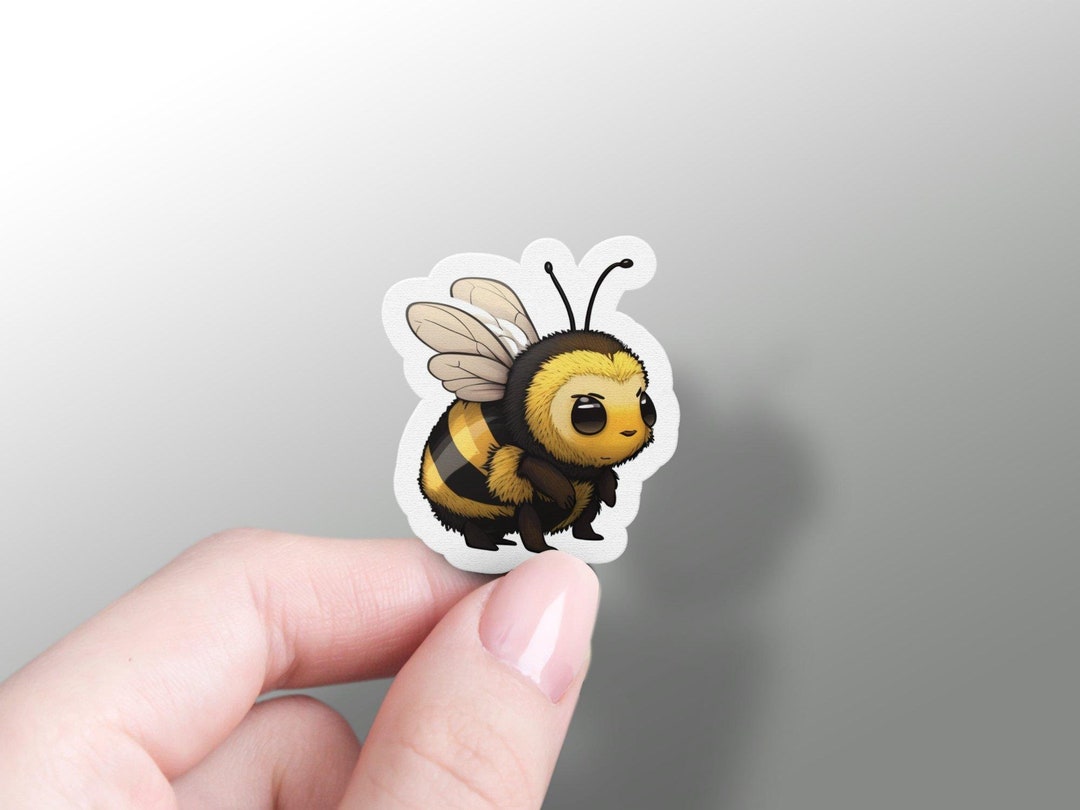 Bumble Bee Sticker Cute Honey Bee Decal Fun Laptop Sticker Flower ...