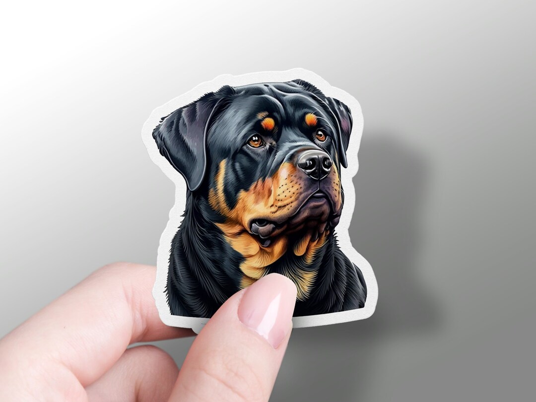 Rottweiler Dog Sticker Dog Decal Sticker Cute Vinyl Dog Owner Stickers ...