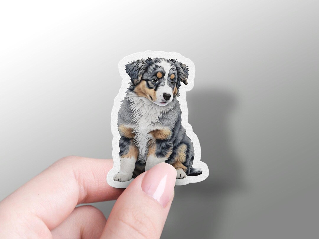 Australian Shepherd Dog Sticker Dog Decal Sticker Cute Vinyl Dog Owner ...