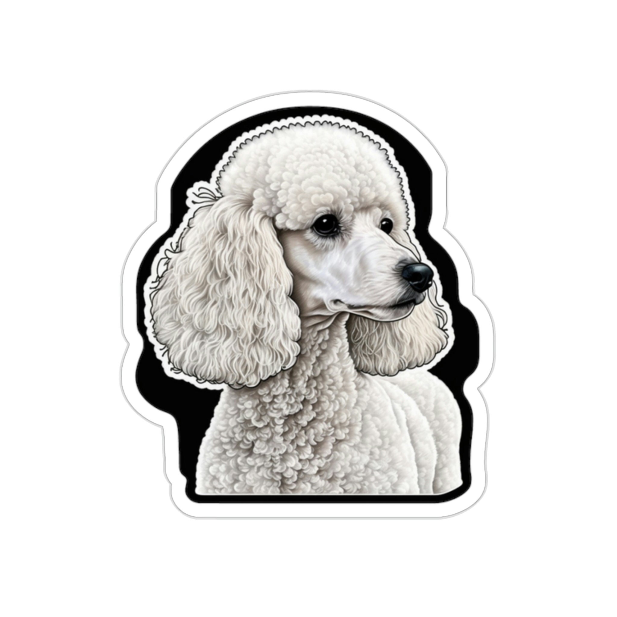 Poodle Dog Sticker Cute Poodle Sticker Dog Phone Sticker Cute Dog ...